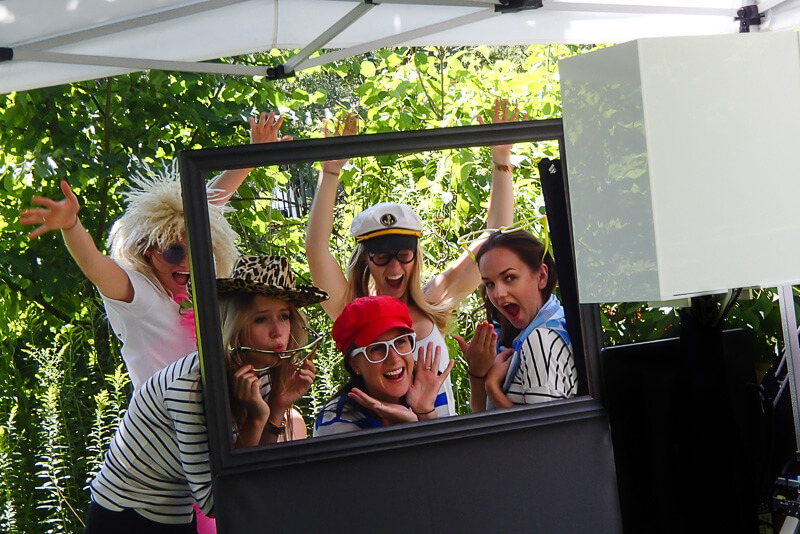 Outdoor photo booth for Ernst and Young Picnic Party - Snapshot Photobooth