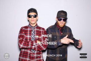 Toronto photo booth at Movember launch party recreates ad campaign ...
