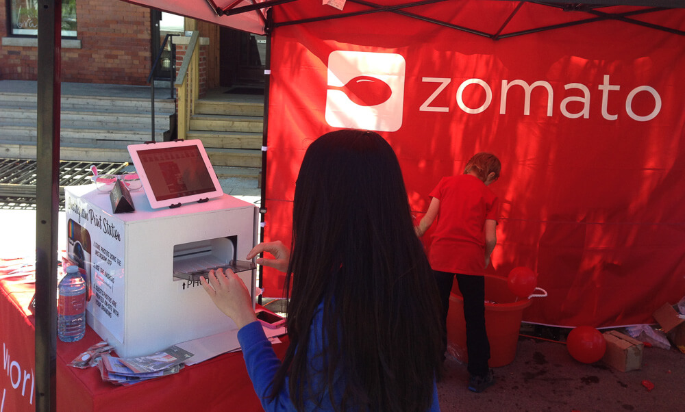 Zomato creates brand awareness with Snapshot Photobooth Hashtag ...